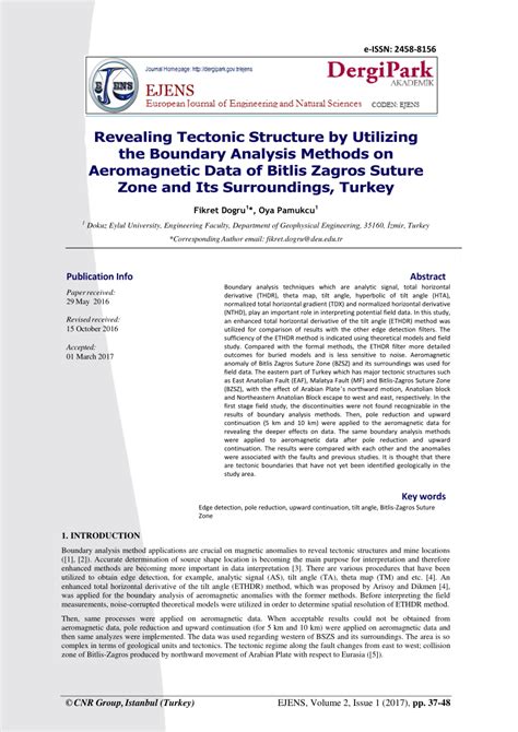 (PDF) Revealing Tectonic Structure by Utilizing the Boundary Analysis Methods on Aeromagnetic ...