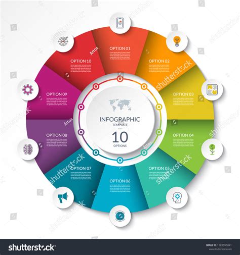 Circular Infographic Flow Chart Process Diagram Stock Vector Royalty Free