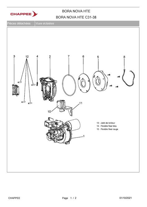 Pièces Détachées Chaudière Chappee Bora Nova Hte C31 38 Pièces Express