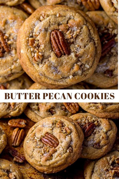 Butter Pecan Cookies Pecan Cookie Recipes Butter Pecan Cookies