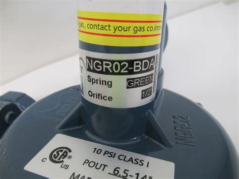 Norgas Ngr02 Bda 3 4 Npt Gas Regulator 1 2 Orifice 6 5 14 Ebay