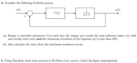 solved consider the following feedback system design controller