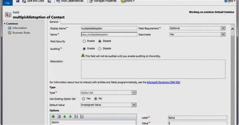 Dynamics 365 Multi Select Checkbox In Ms Crm 2011 Using Javascript