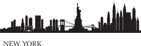 New York City Skyline Silhouette Clip Art New York City Skyline
