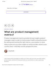 What are product management metrics - Mixpanel.pdf - 7/21/2021 What are product management ...