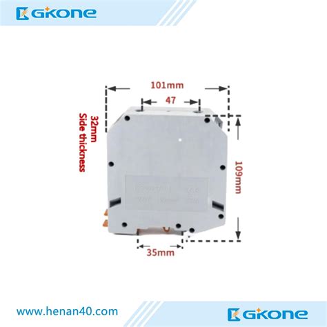 1000v Terminal Blocks 310a Din Rail Mounted Terminal Blocks For 150mm2 Big Current Terminal