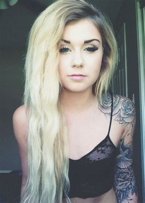 Untitled Blonde Tattoo Girl Tattoos Celebrity Tattoos