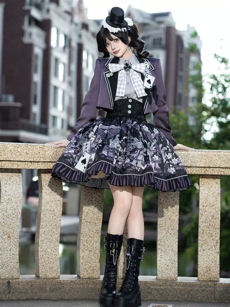 Gothic Lolita Outfit Bunny Printed Skirt