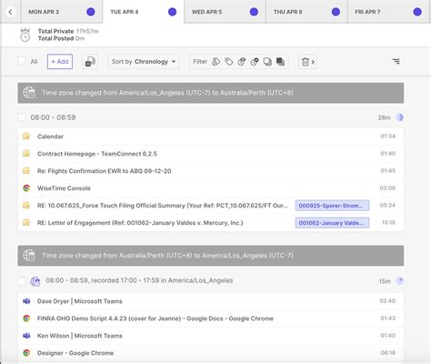 Timezone Handling Wisetime