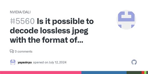 Is It Possible To Decode Lossless Jpeg With The Format Of Num
