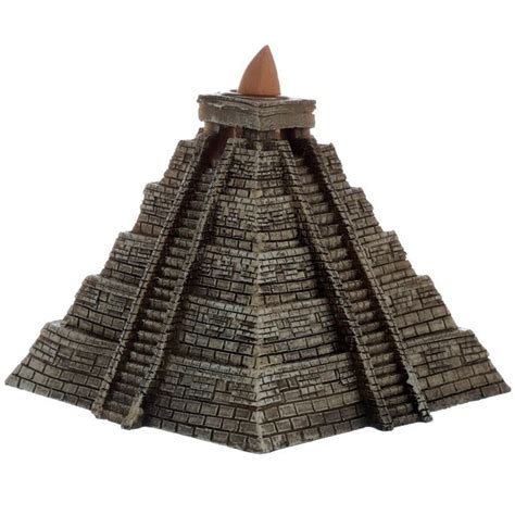 Aztec Pyramid Backflow Incense Burner Plus 1 Pack Of Backflow Cones