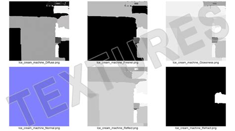 Vevor 상업용 아이스크림 기계 스테인레스 스틸 3d 모델 34 3ds Blend C4d Fbx Max Ma Lxo Obj Free3d