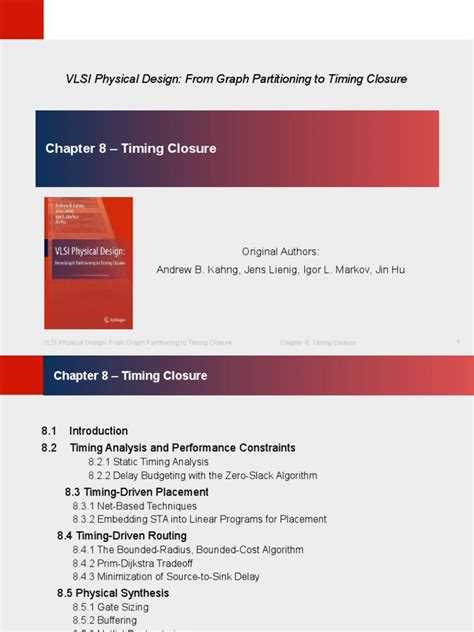 Chapter 8 Timing Closure Vlsi Physical Design From Graph