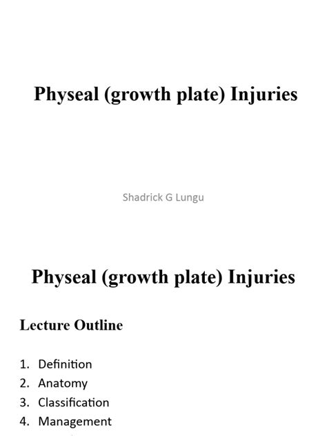 Physeal Fractures Pdf Bone Musculoskeletal System