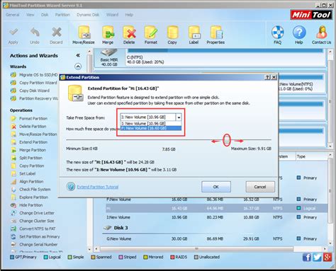 Extend Partition In Windows Server By MiniTool Partition Wizard