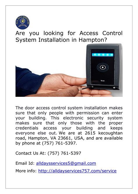 Ppt Are You Looking For Access Control System Installation In Hampton Powerpoint Presentation
