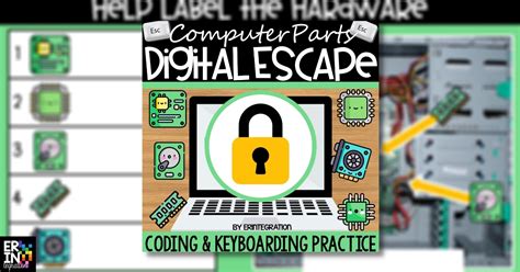 Digital Escape Room Keyboarding And Coding Learn The Parts Of A Computer