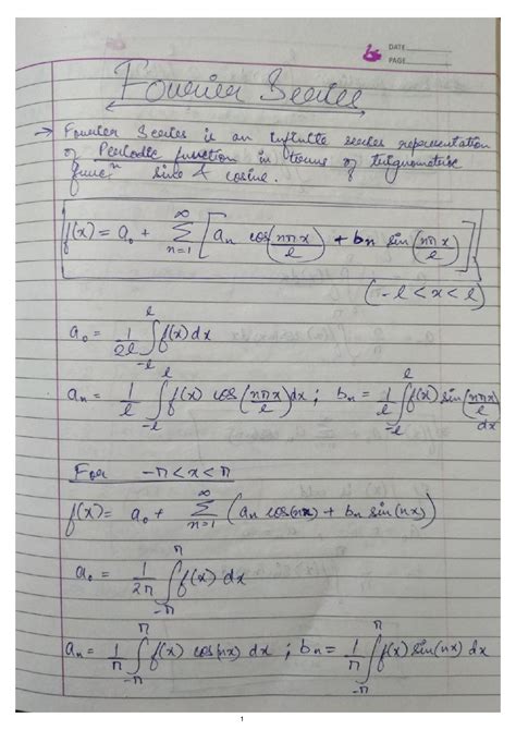 SOLUTION Fourier Series Studypool