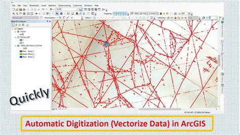 How To Do Automatic Digitization Vectorization In Arcgis Youtube