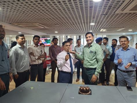brijesh pandey on linkedin colleague kiran patel birthday celebration