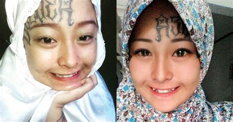 Viral Mantan Gadis Punk Yang Kini Berhijab Dengan Tato Di Kening KASKUS