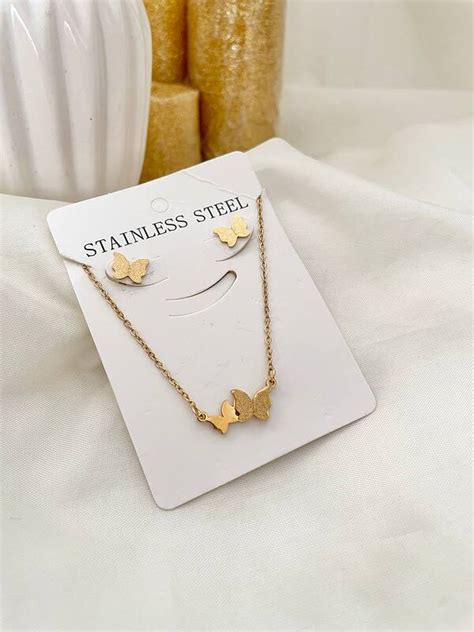 گالری کاکوله نیم ست طرح پروانه دو تایی