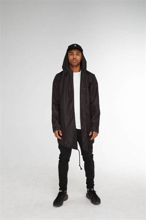 Плащ чоловічий Street чорний Black Limit купити в Києві та Україні