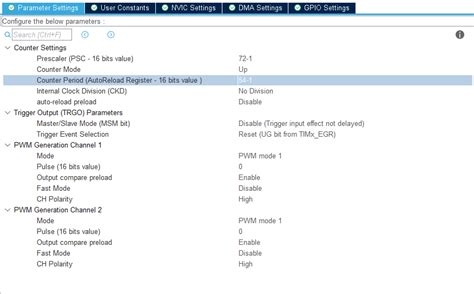 solved stm32f103 and pwm 12bits stmicroelectronics community