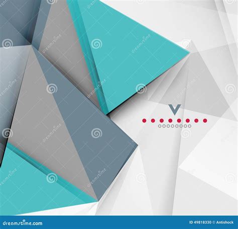 Triangular Modern Abstract Background Stock Vector Illustration Of
