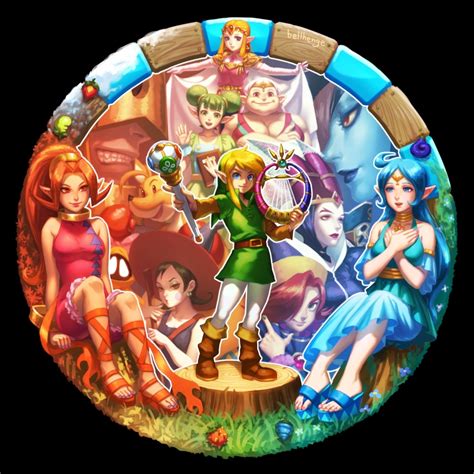 Link Princess Zelda Impa Din Nayru And 8 More The Legend Of Zelda