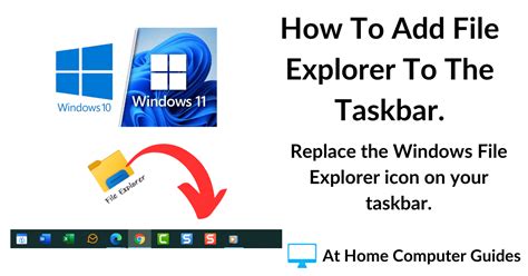 File Explorer Is Missing From Taskbar At Home Computer