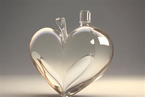 Premium Photo A Small Glass Heart Symbolizing The Fragility And
