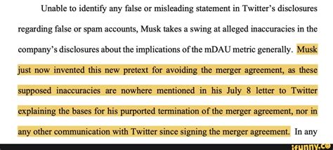 Unable To Identify Any False Or Misleading Statement In Twitter S Disclosures Regarding False Or