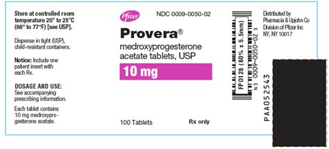 Provera Package Insert