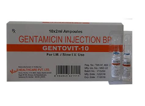 Gentamicin Injection At ₹ 34 Vial Gentamicin Injection In Nashik Id 2853363786812