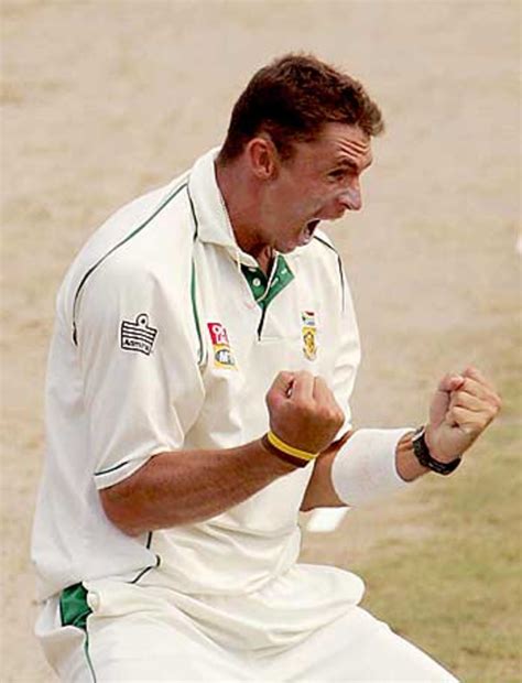 Andre Nel Celebrates A Wicket