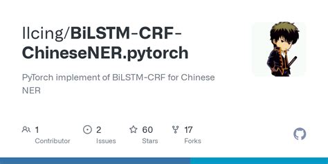 Github Llcing Bilstm Crf Chinesener Pytorch Pytorch Implement Of Bilstm Crf For Chinese Ner