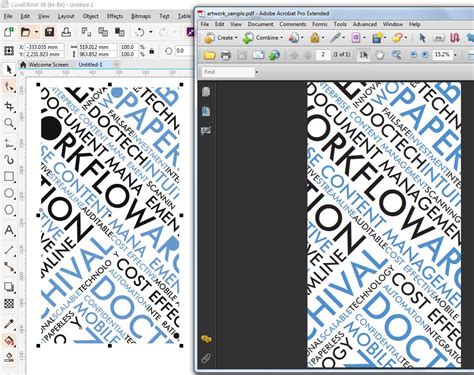 Corel X Still Fills Some Letters When Importing Curved PDFs Even From CS See Example