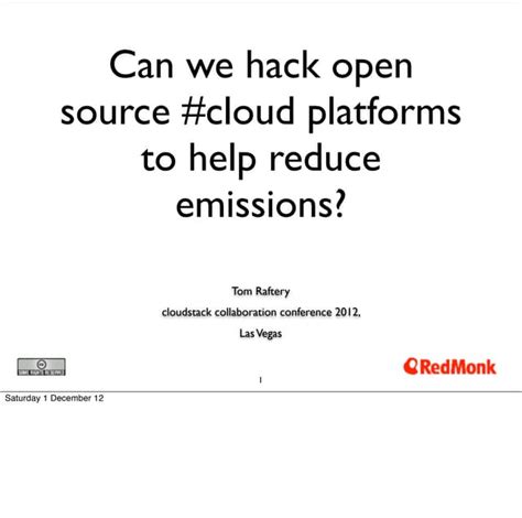 Can We Hack Open Source Cloud Platforms To Help Reduce Emissions