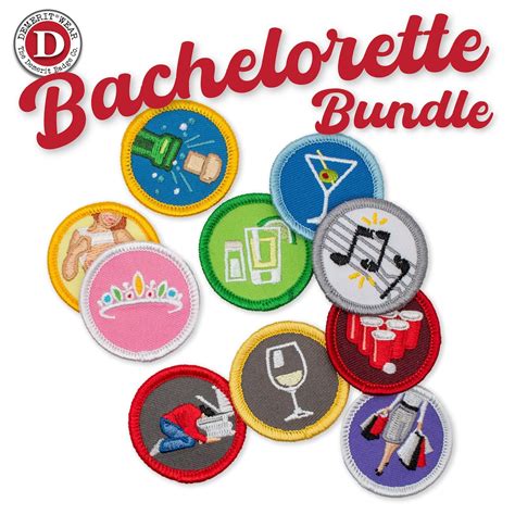 Demerit Badge Bachelorette Bundles Spoof Merit Badges For Bachelorette Parties Etsy