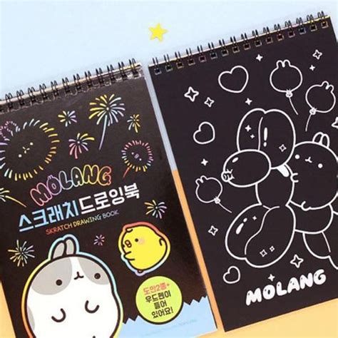 몰랑 스크래치 드로잉북3탄색상랜덤 홈플러스 택배배송