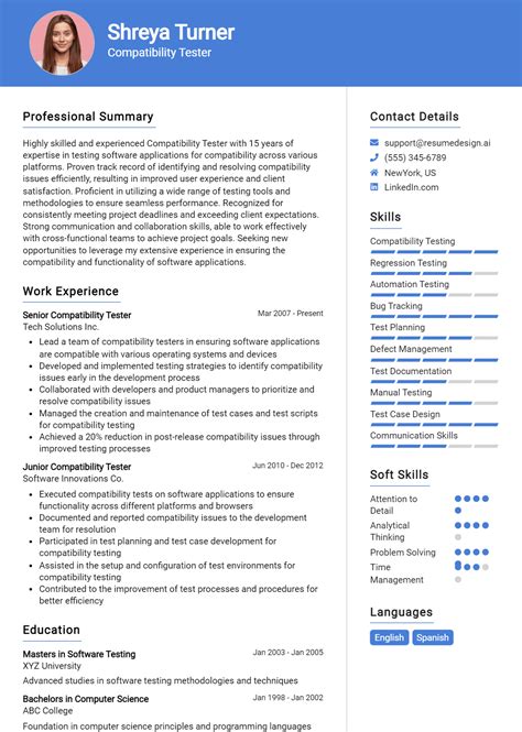 Functional Tester Resume Examples And Templates For Downloadable ResumeDesign Ai