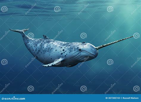 Narwhal Arctic Waters Stock Illustration Illustration Of Habitat