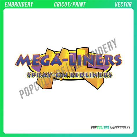 Mega Liners Official Logo For Embroidery And Vector • Pop Culture