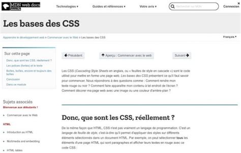 10 Sites Pour Apprendre Le Css Gratuitement