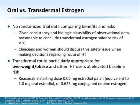 Treatment Of Menopausal Symptoms A 2017 Update For Clinicians Ppt
