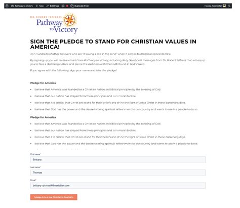How Adding A Privacy Statement To A Pledge Form Impacted Sign Up Rates