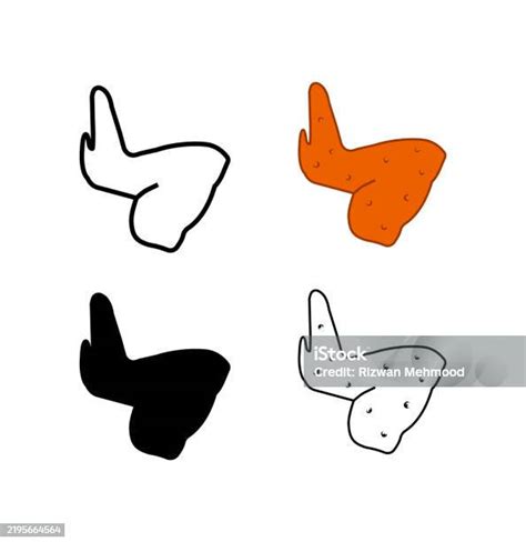 버팔로 윙 버팔로 닭 날개 아이콘 기호 벡터 일러스트 레이 션 0명에 대한 스톡 벡터 아트 및 기타 이미지 0명 개념 건강에 좋지 않은 음식 Istock