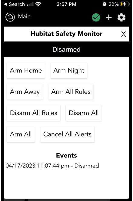 The Mobile App Is Unclear As To What Is Armed How Can I Get The Same Info As The PC All