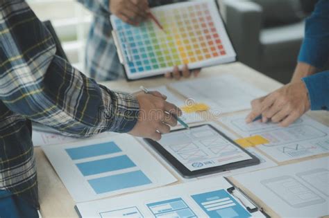 Ux Ui And Programming Development Technology Stock Image Image Of
